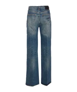 R13 Logo Patch Straight-leg Jeans