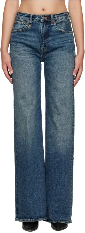 R13 Logo Patch Straight-leg Jeans