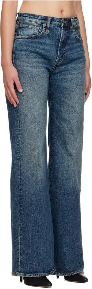 R13 Logo Patch Straight-leg Jeans
