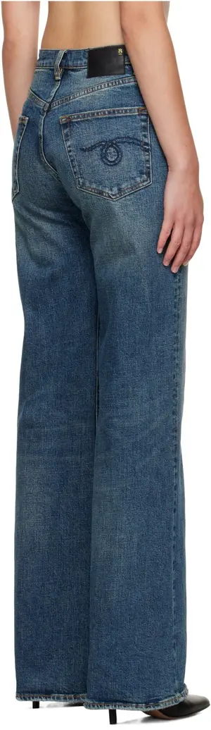 R13 Logo Patch Straight-leg Jeans