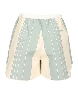 FORTE_FORTE Wide-leg Striped Shorts