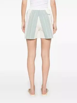FORTE_FORTE Wide-leg Striped Shorts