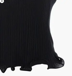 Fendi Sleeveless High Neck Ribbed Top