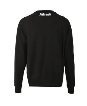 Just Cavalli Round-necked Sweater With Graphic Print