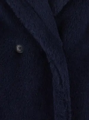 Max Mara Tedgirl Button-up Long Coat - Blue