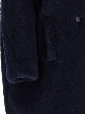 Max Mara Tedgirl Button-up Long Coat - Blue