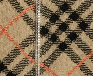 Burberry Checked Knitted Zip-up Bomber Jacket