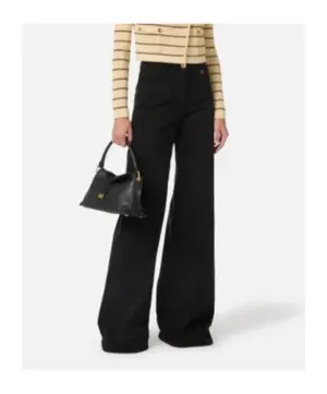 Elisabetta Franchi Palazzo Jeans - Black