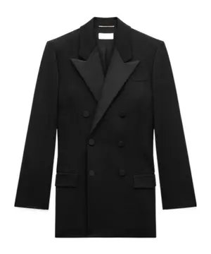 Saint Laurent Tuxedo Double-breasted Jacket - Black