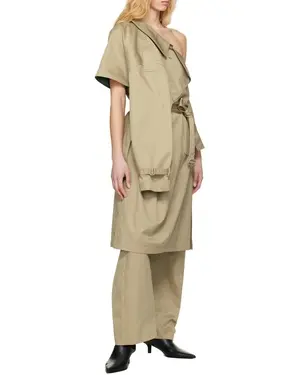 MAISON MARGIELA Twist Trench Coat - Sand-colored