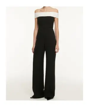 Roland Mouret Strapless Stretch Jumpsuit