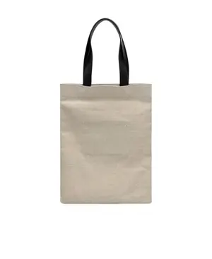 JIL SANDER Logo Detailed Tote Bag - Beige