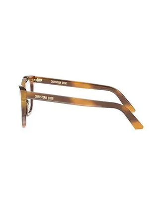 Dior Cat Eye Full Rim Eyeglasses - Brown
