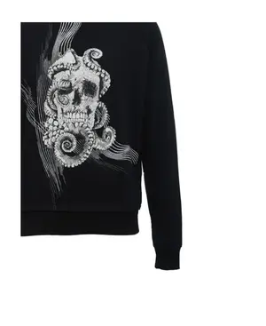 Just Cavalli Graphic Print Crew Neck Sweater