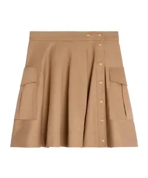 Celine Cotton Twill Mini Skirt