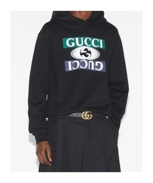 Gucci Jersey Hooded Sweatshirt With Logo - Black