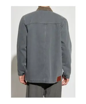 Officine Générale Corduroy-collar Denim Shirt Jacket