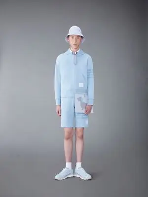 Thom Browne 4-bar Stripe Hoodie - Light Blue