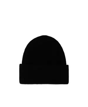 Fendi Logo Patch Beanie - Black