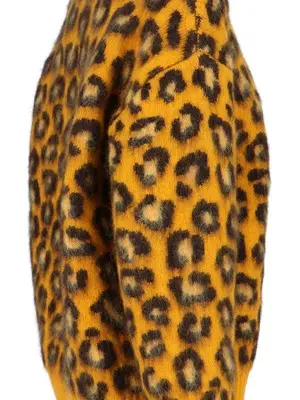 Bottega Veneta Leopard Print Crewneck Jumper