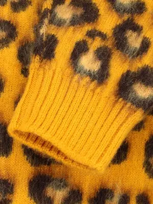 Bottega Veneta Leopard Print Crewneck Jumper