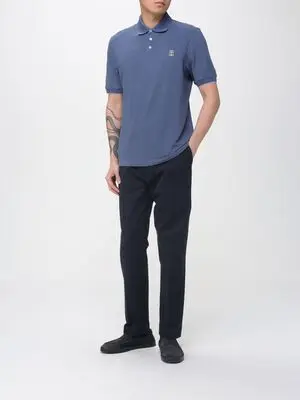 Brunello Cucinelli Logo Detailed Short-sleeved Polo Shirt