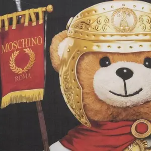 Moschino Teddy Bear Printed Scarf