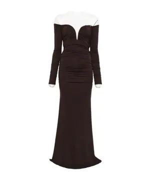 Elisabetta Franchi Metallic Dresses