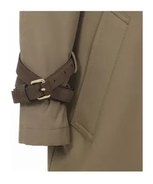 Moschino Belt Buckled Coat - Brown