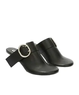 JIL SANDER Buckled Heeled Mules