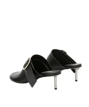JIL SANDER Buckled Heeled Mules