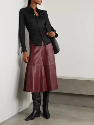 Isabel Marant Étoile Romea Ruched Wool-jersey Shirt