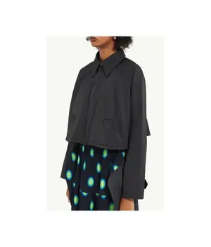 MAISON MARGIELA Cropped Jacket With Raw Hem
