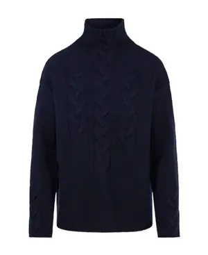 Max Mara High-neck Long-sleeved Sweater - Black