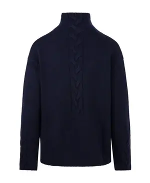 Max Mara High-neck Long-sleeved Sweater - Black
