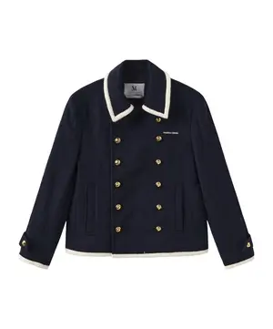 Marissa Chiara Double-breasted Casual Jacket - Blue