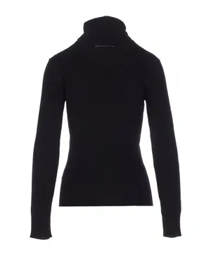 MAISON MARGIELA Ribbed Turtleneck Sweater With Contrast Panels