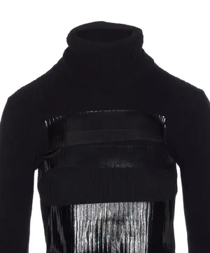 MAISON MARGIELA Ribbed Turtleneck Sweater With Contrast Panels