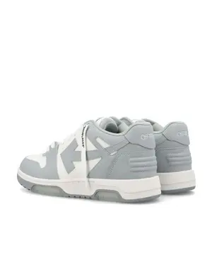 Off-White Out Of Office Round Toe Lace-up Sneakers - Gray