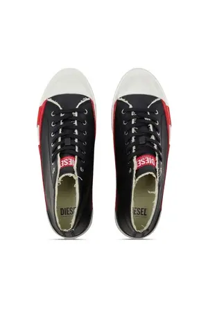DIESEL® S-d-verse Mid Ii High Top Lace-up Sneakers - Black/red