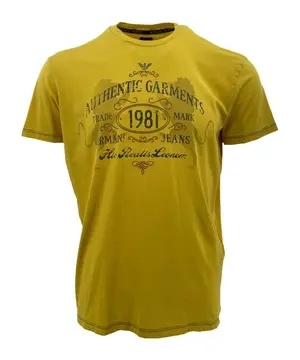 Emporio Armani Item O-neck Short-sleeved T-shirt - Brown