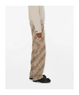 Burberry Checkered Straight-leg Cargo Pants