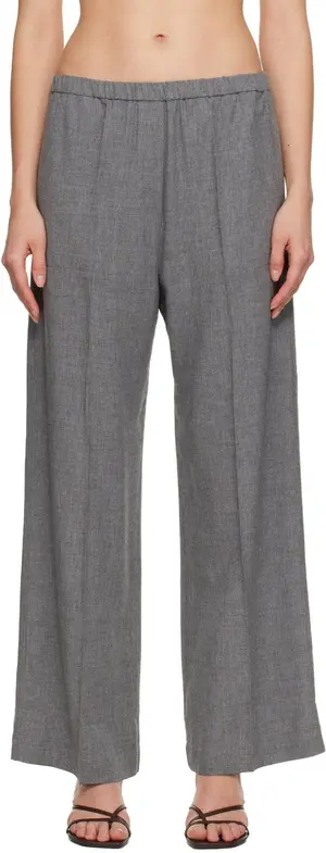 TOTEME Drawstring Straight Leg Trousers