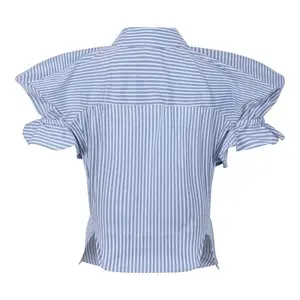 VIVIENNE WESTWOOD Striped Shirt With Logo Embroidery - Blue