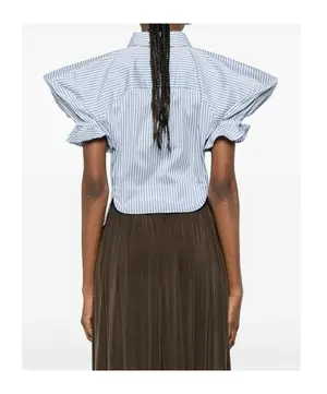 VIVIENNE WESTWOOD Striped Shirt With Logo Embroidery - Blue
