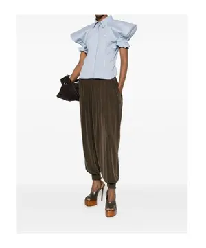VIVIENNE WESTWOOD Striped Shirt With Logo Embroidery - Blue
