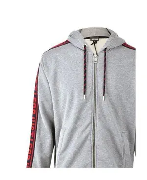 Just Cavalli Logo Tape Zip-up Hoodie