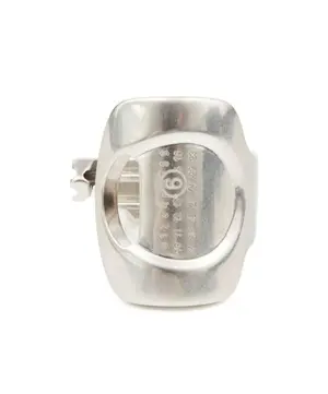 MAISON MARGIELA Numeric Cut-out Open Ring - Silver