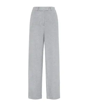 Brunello Cucinelli Wide-leg Jersey Trousers