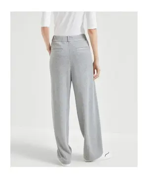 Brunello Cucinelli Wide-leg Jersey Trousers